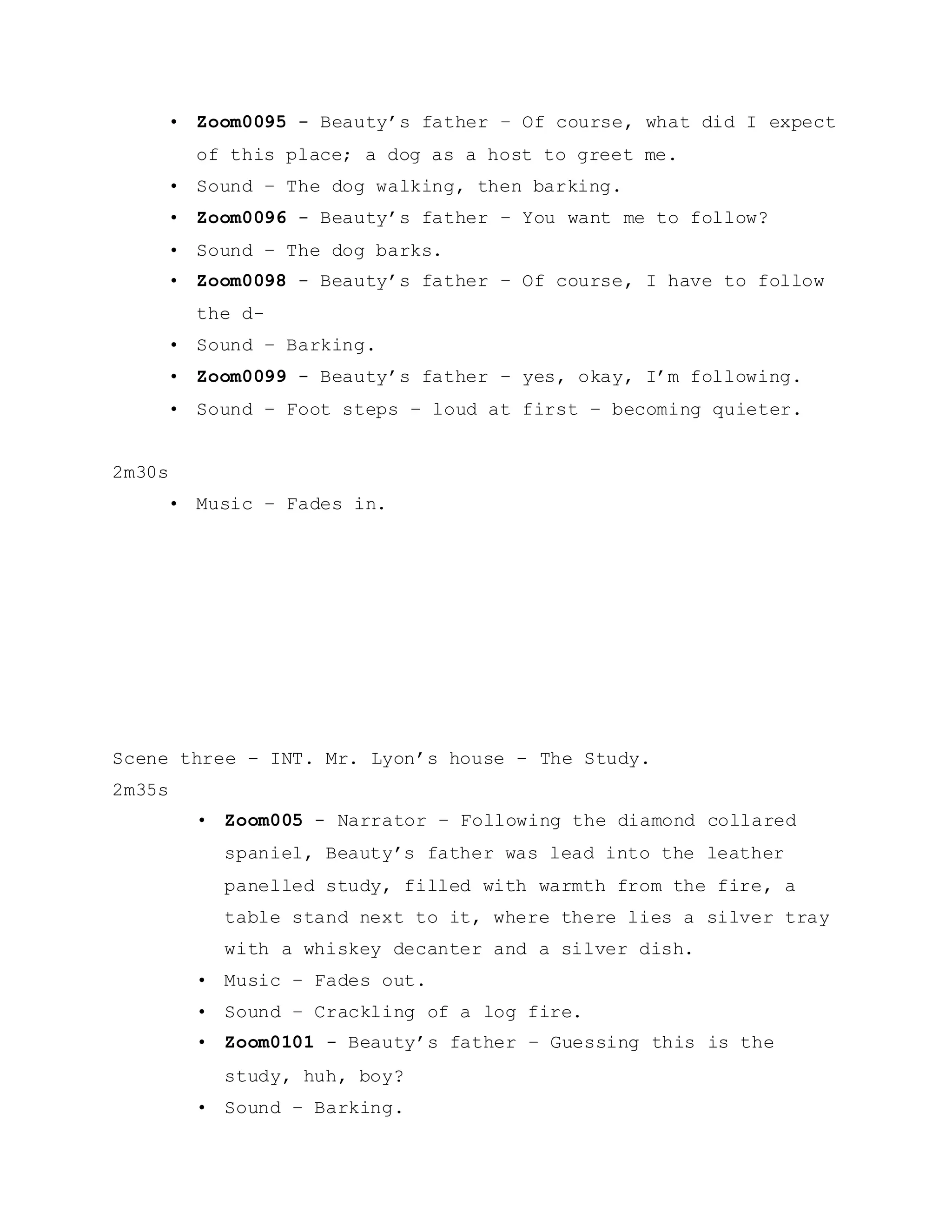 Radio drama script - annotated | DOCX | Dogs | Pets