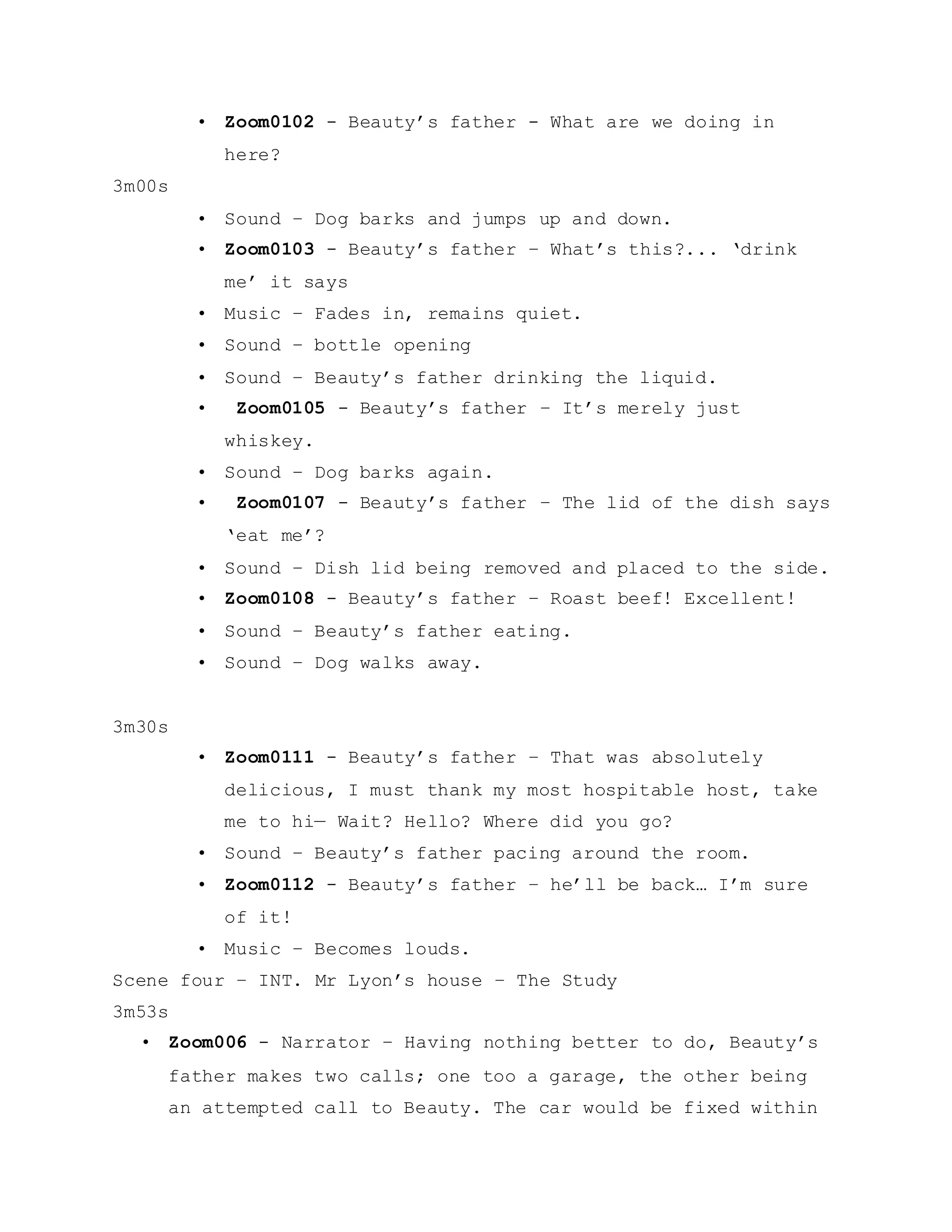 Radio drama script - annotated | DOCX | Dogs | Pets