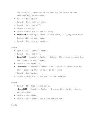 Radio drama script - annotated | DOCX | Dogs | Pets