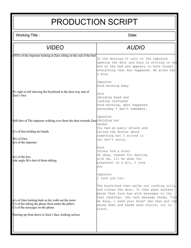 forget me not Script 1 (7) | DOC | Pregnancy | Reproductive Health