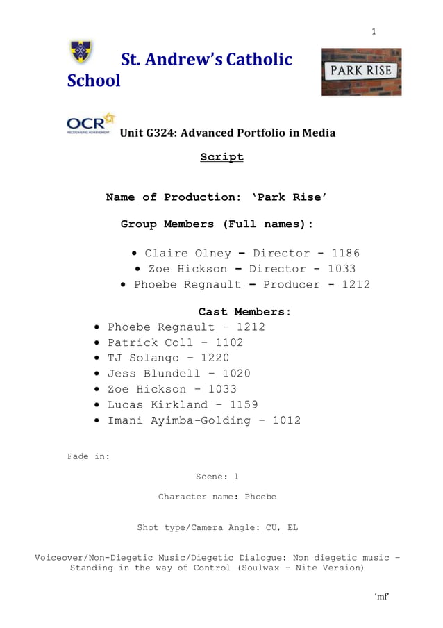 Soap Opera Script | PDF