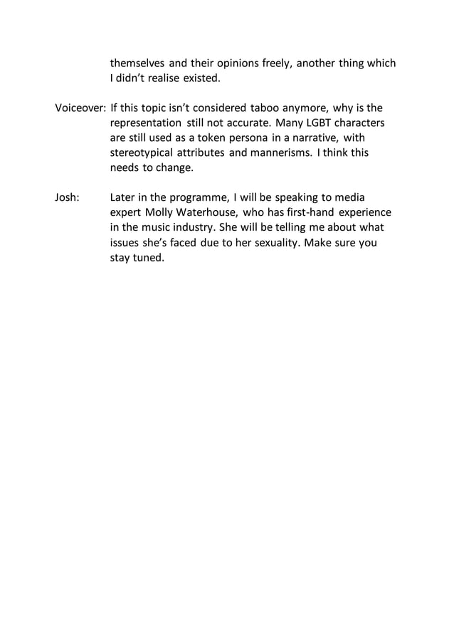 Script for documentary | PDF