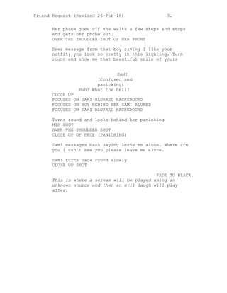 Script Friend Request | DOC | Screenwriting | Content Production