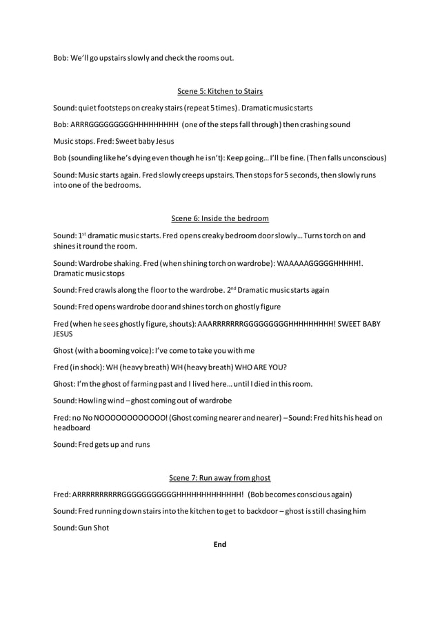 audio project Script | PDF