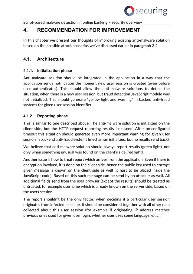 Script Based Malware Detection In Online Banking Pdf Web