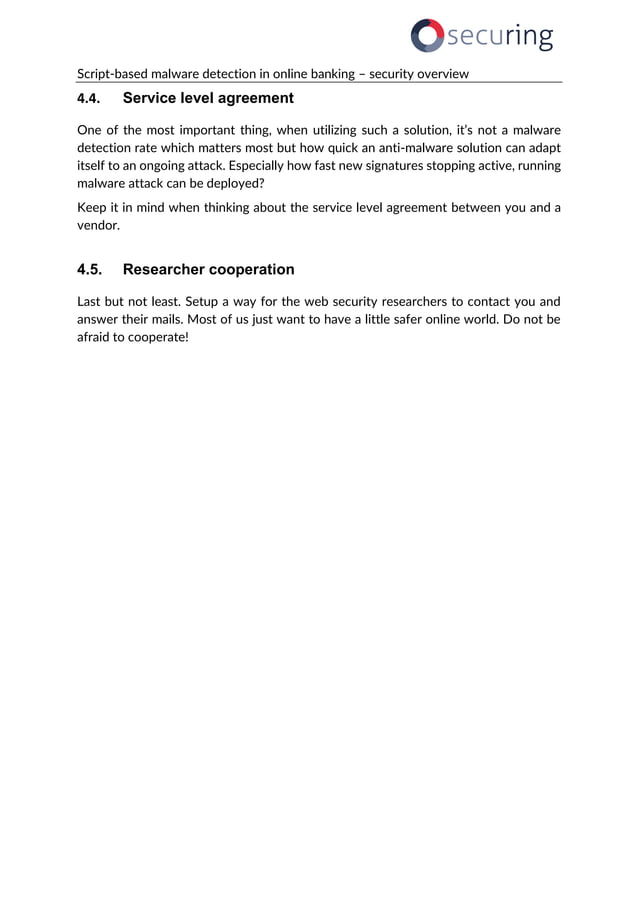 Script Based Malware Detection In Online Banking Pdf Web