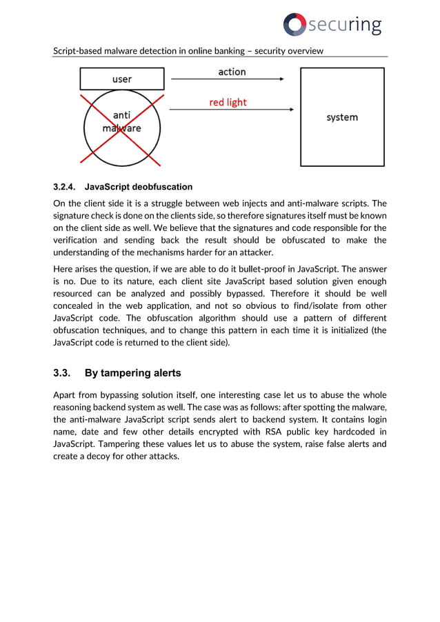 Script Based Malware Detection In Online Banking Pdf Web