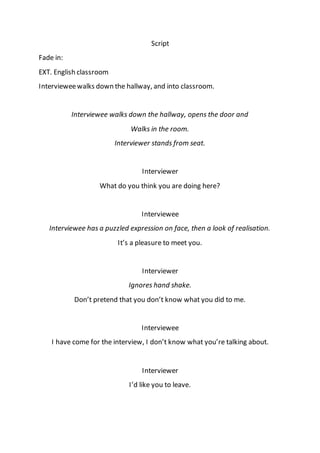 Script conversation | DOCX