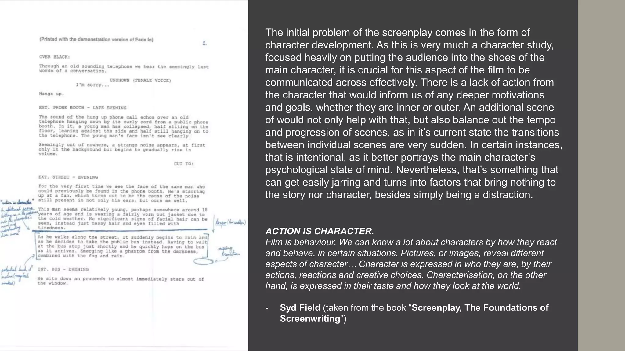 Script - darft | PPT