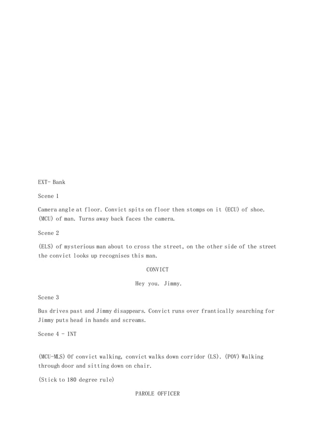 The script for our film noir opening sequence. | PDF