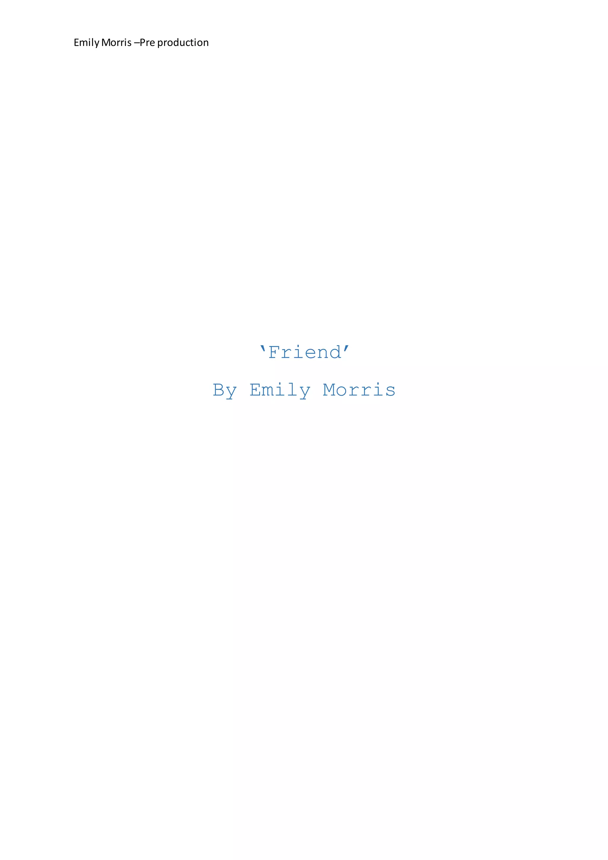 Script - 3rd draft | PDF