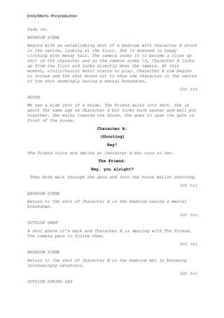 Script - 3rd draft | PDF