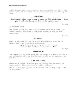 Script - 3rd draft | PDF