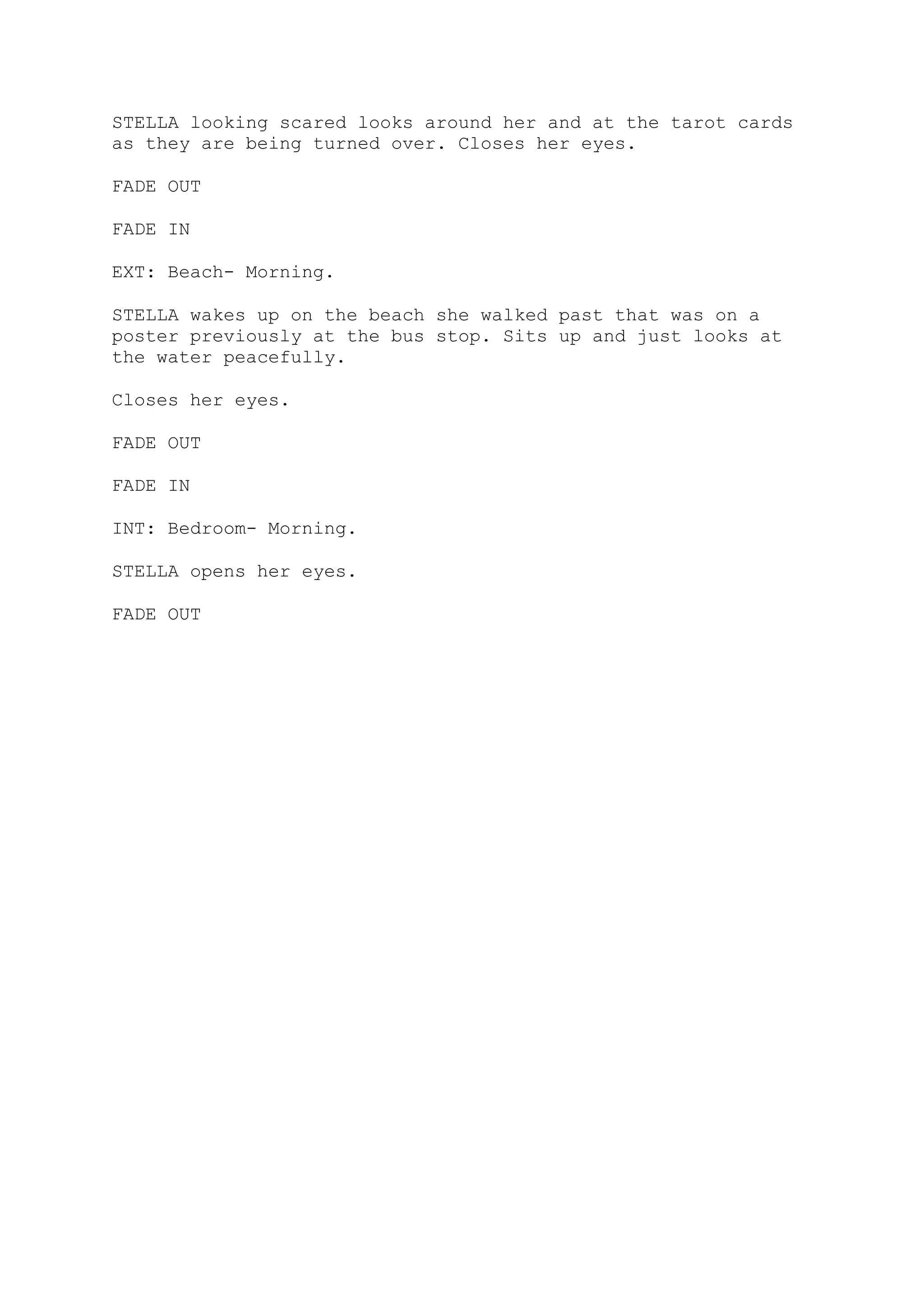 Script: Oneirology | DOCX | Women\'s Outerwear | Women\'s Clothing