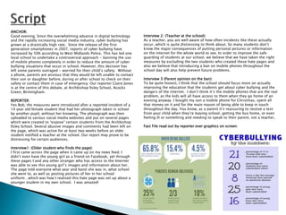 Script plan cyber bullying | PPT
