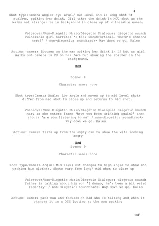 Script | DOCX | Soundtracks, TV and Showtunes | Music