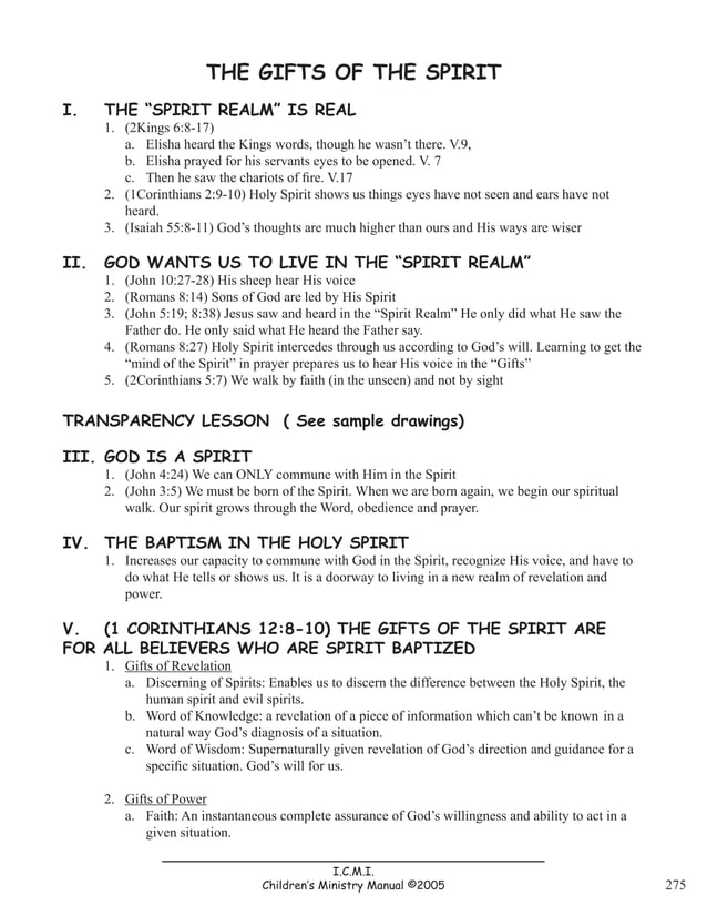 The Gifts of the Spirit Script | PDF | Spirituality | Religion ...
