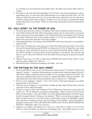 Holy Spirit Lesson | PDF