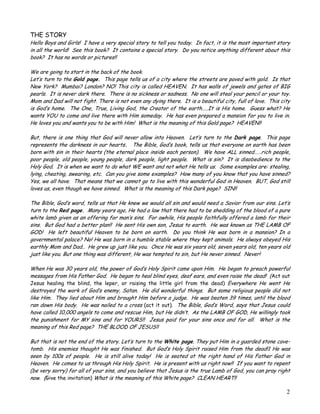 Wordless Book Script