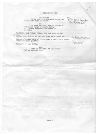 First Draft script with annotated feeback | PDF