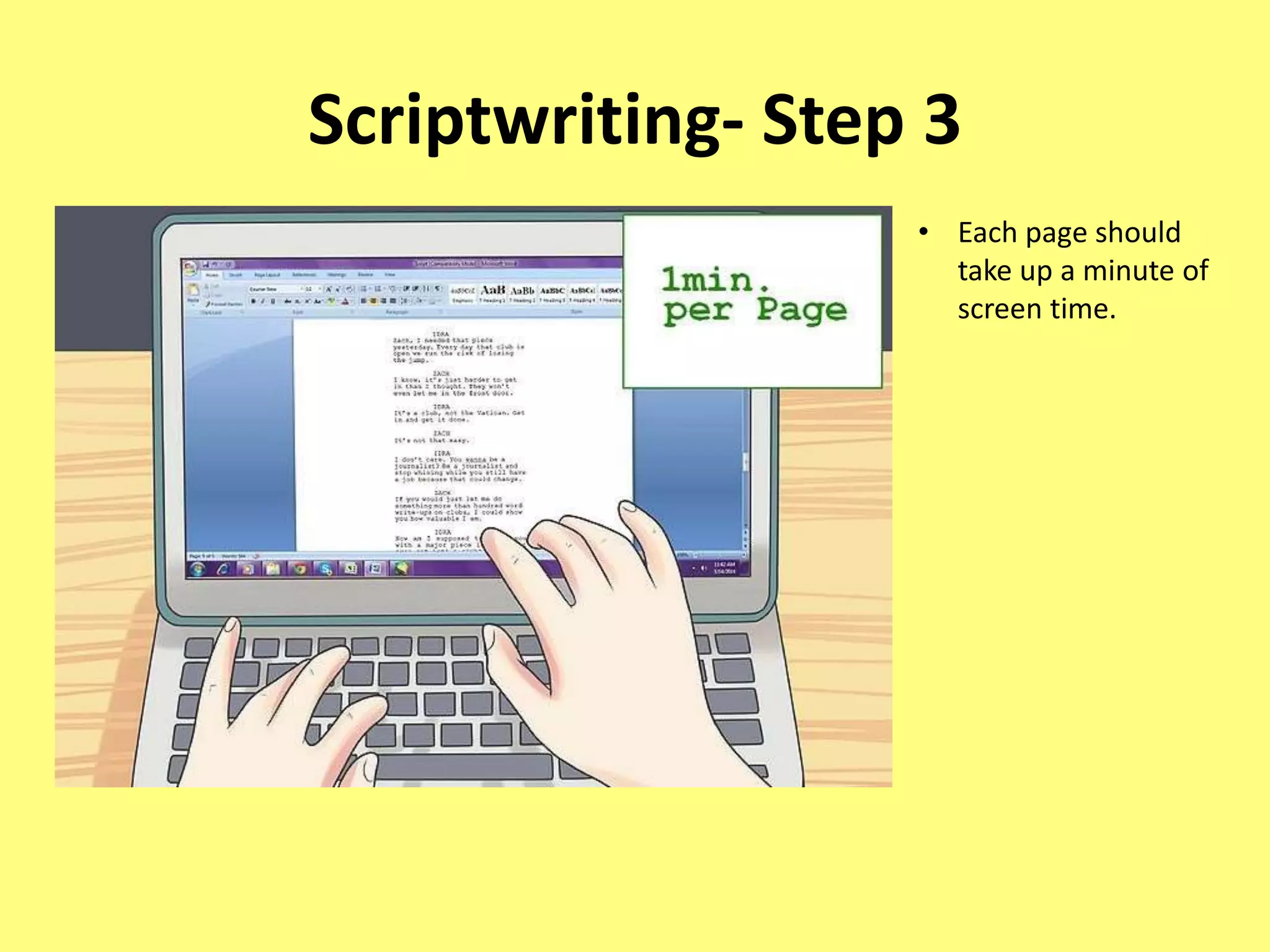 Script writing for level 1 | PPTX