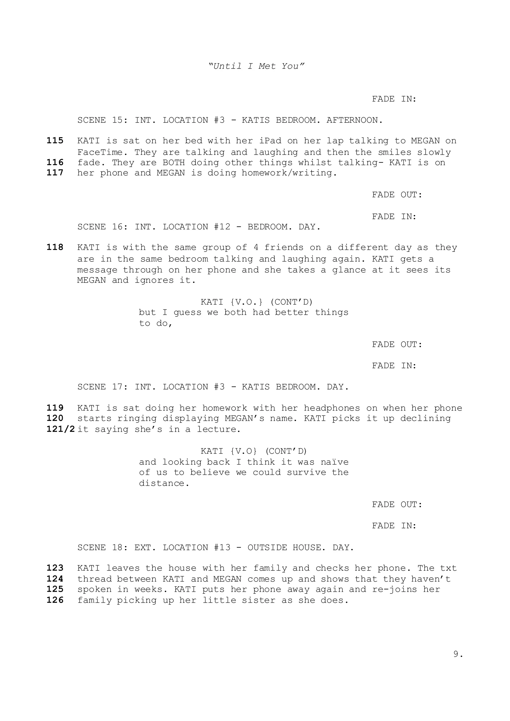 Script Draft 1 | PDF