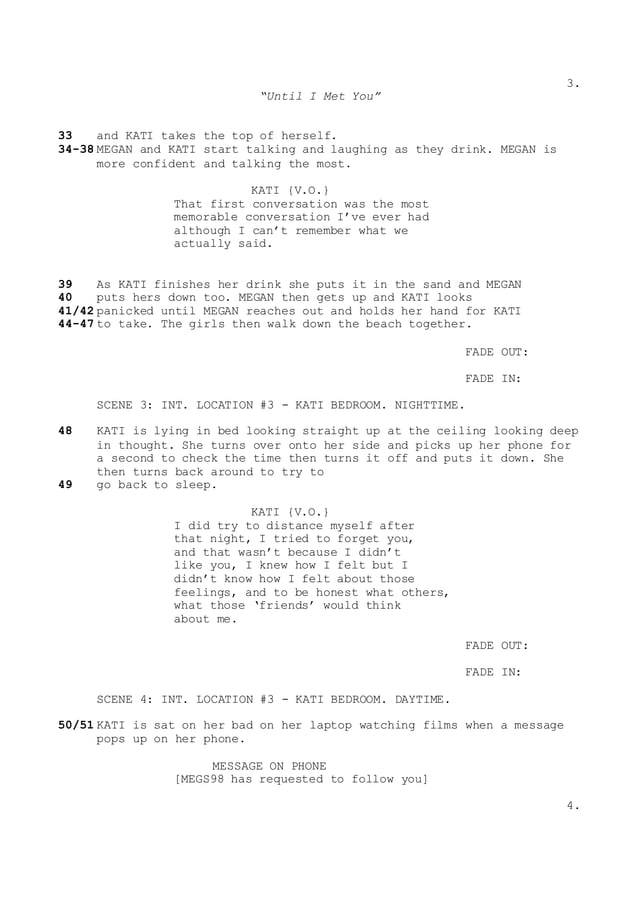 Script Draft 1 | PDF