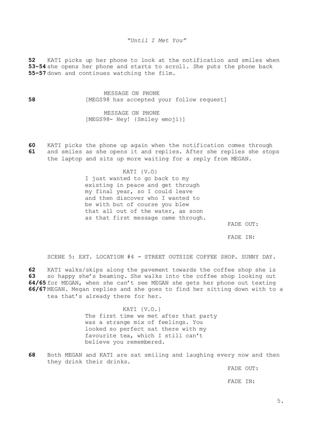 Script Draft 1 | PDF