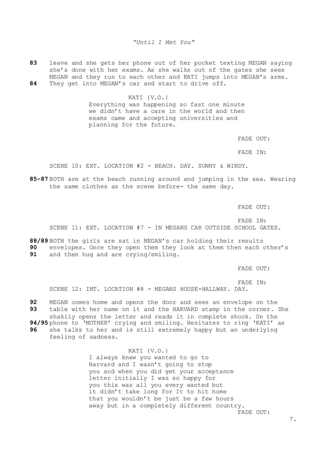 Script Draft 1 | PDF