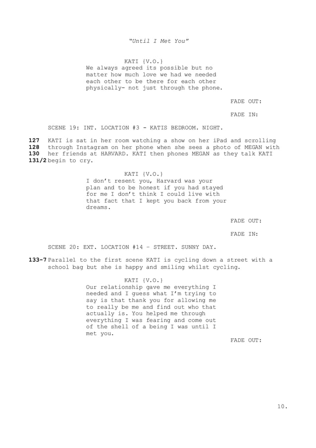 Script Draft 1 | PDF