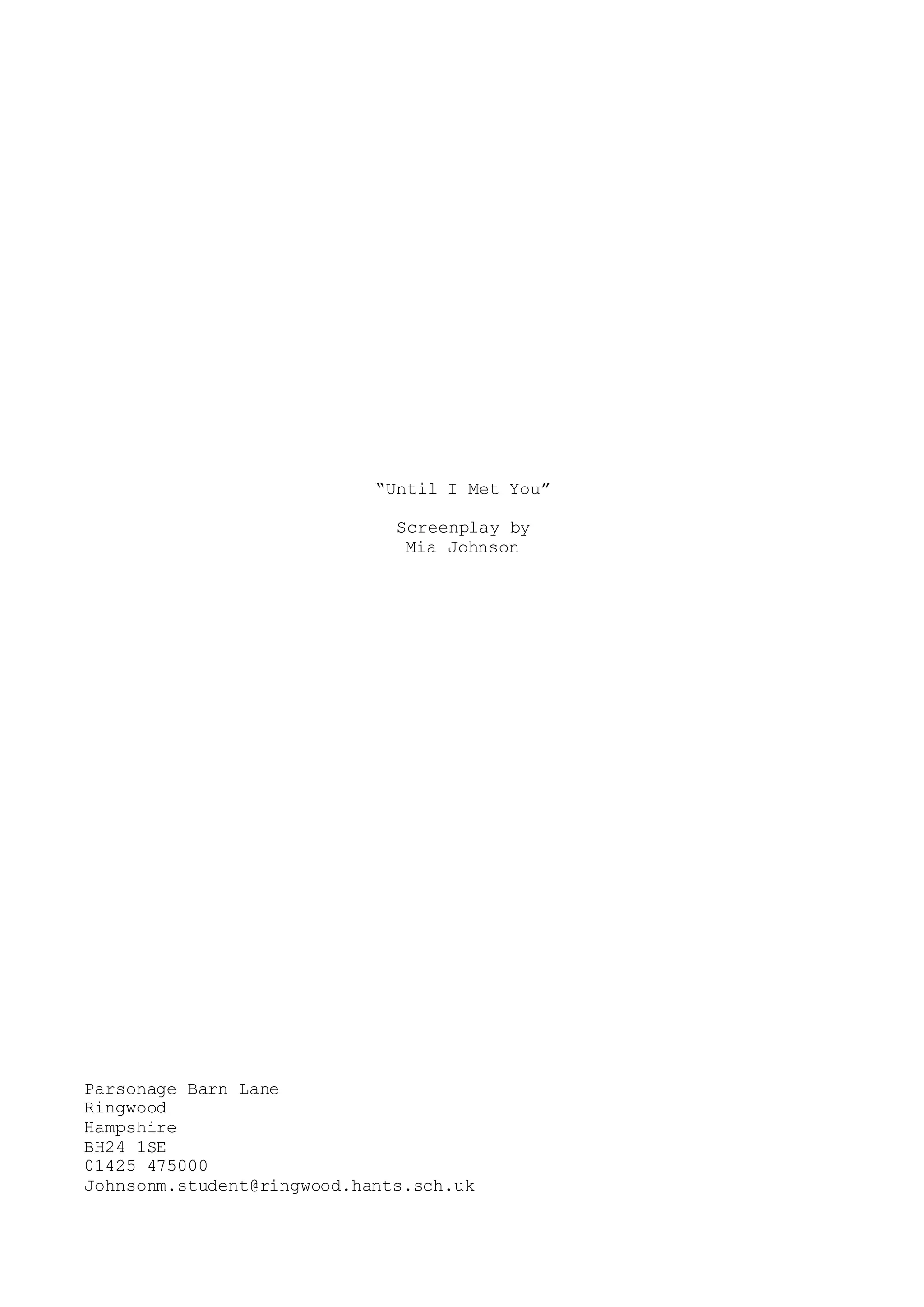 Script Draft 2 | PDF