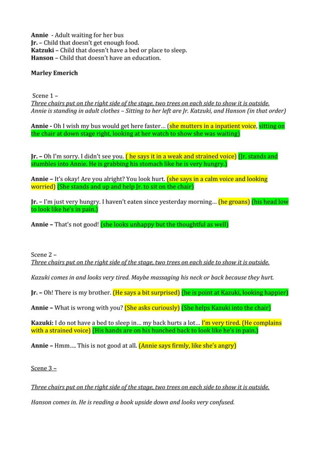 Script - Drama | PDF