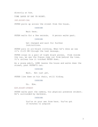 'Across the Pavement' Final Script | DOCX | Crime & Harmful Acts to ...