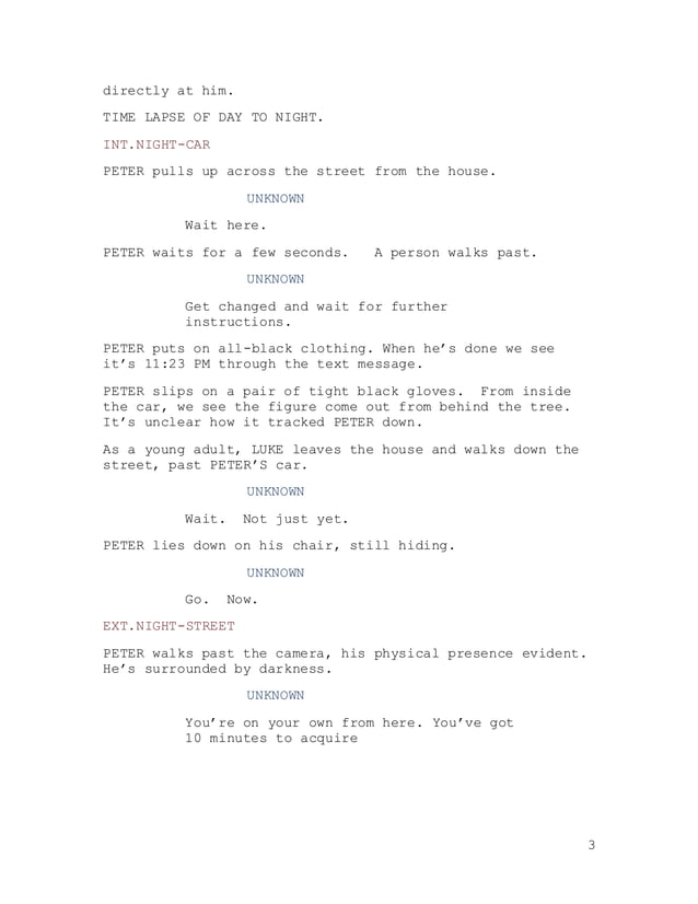 'Across the Pavement' Final Script | DOCX | Crime & Harmful Acts to Individuals, Society & Human ...