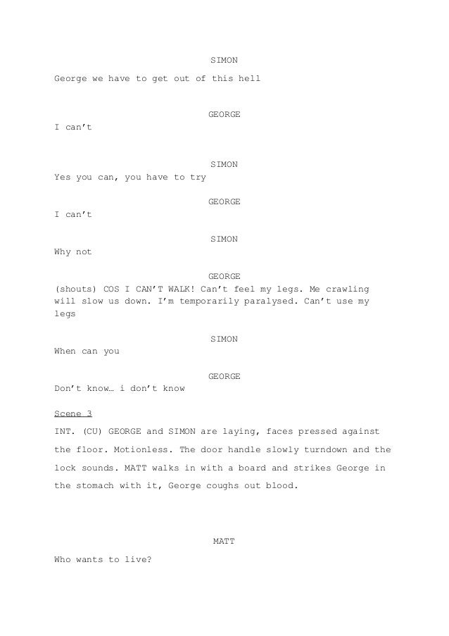 Script draft 3