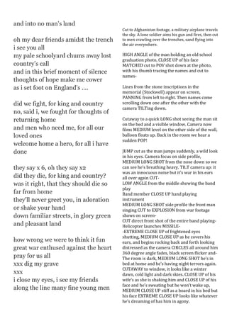 Script 3rd draft for king and country | PDF