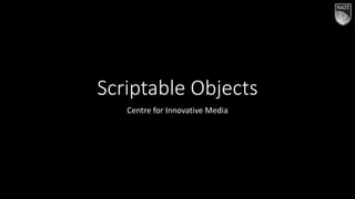 Scriptable Objects in Unity Game Engine (C#) | PDF | Programming Languages | Computing