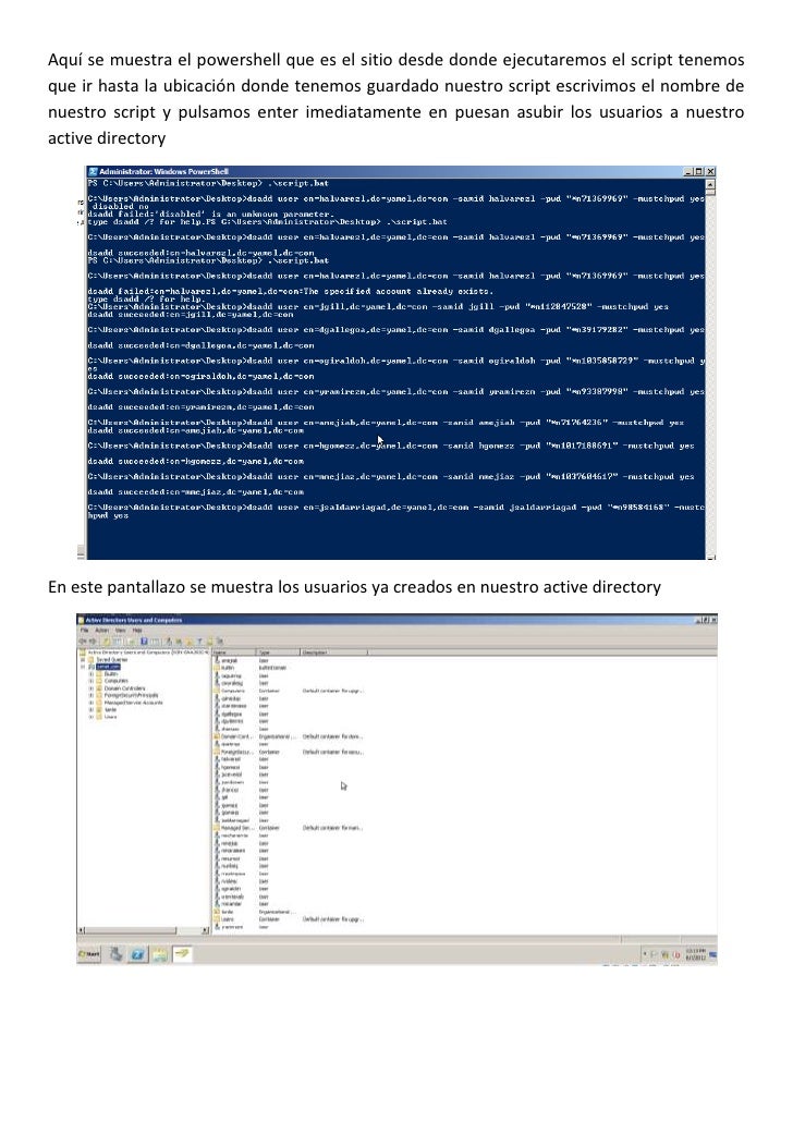 Script Active Directory 