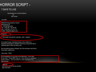 Script analysis | PPT