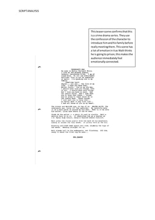 Script analysis breaking bad tv | PDF
