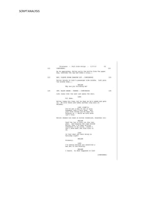Script analysis prisoners film | DOCX