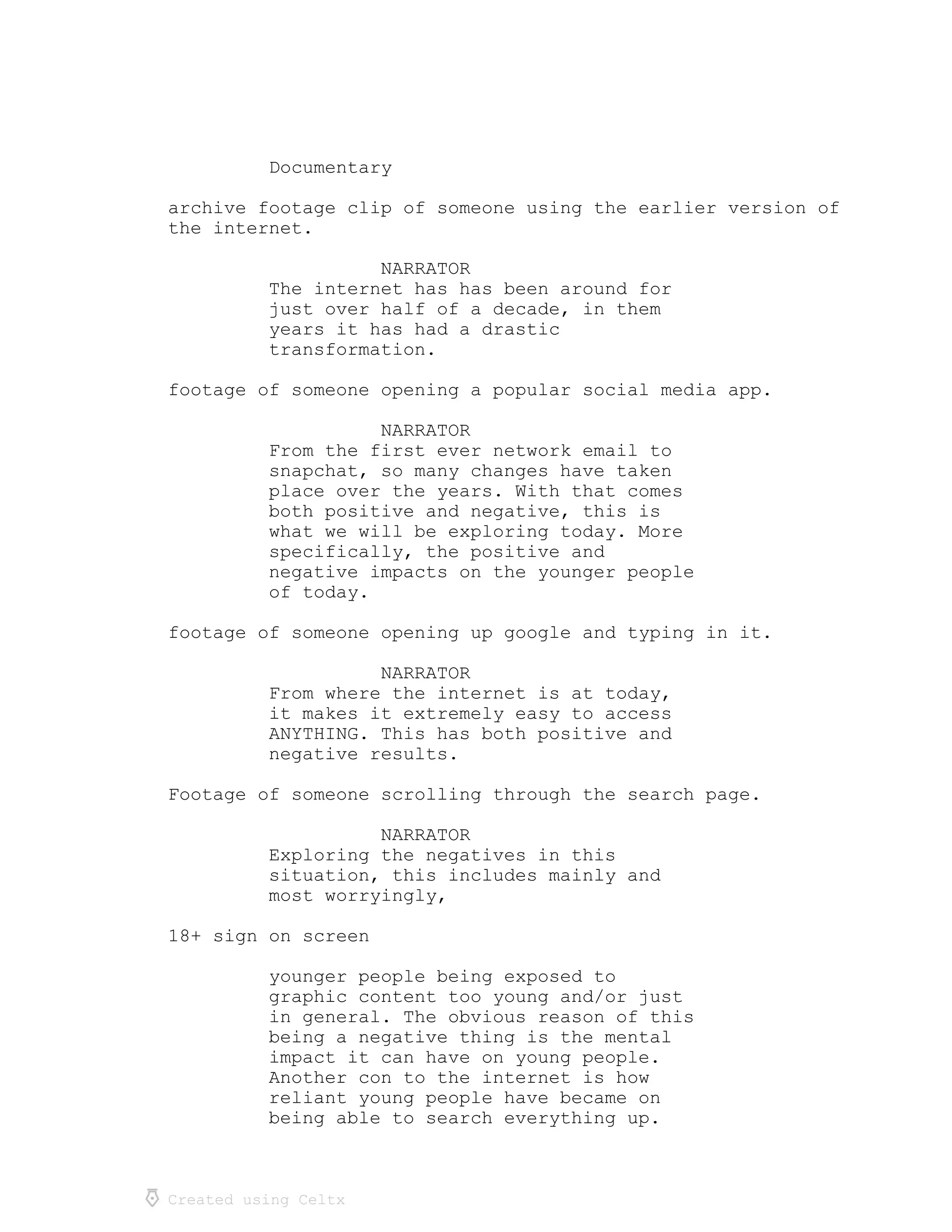 documentary script | PDF