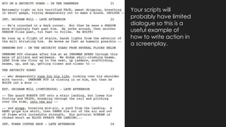 Script and storyboard | PPTX