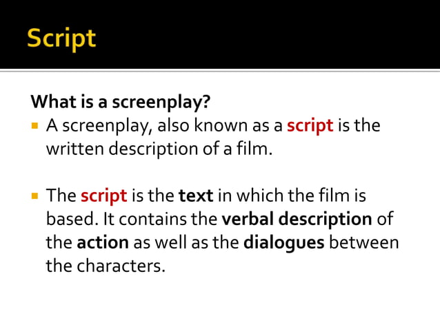Script and storyboard | PPTX | Screenwriting | Content Production
