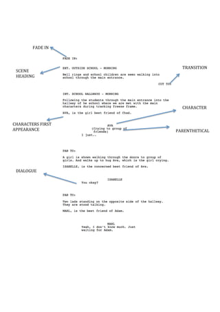 Script annotations | PDF