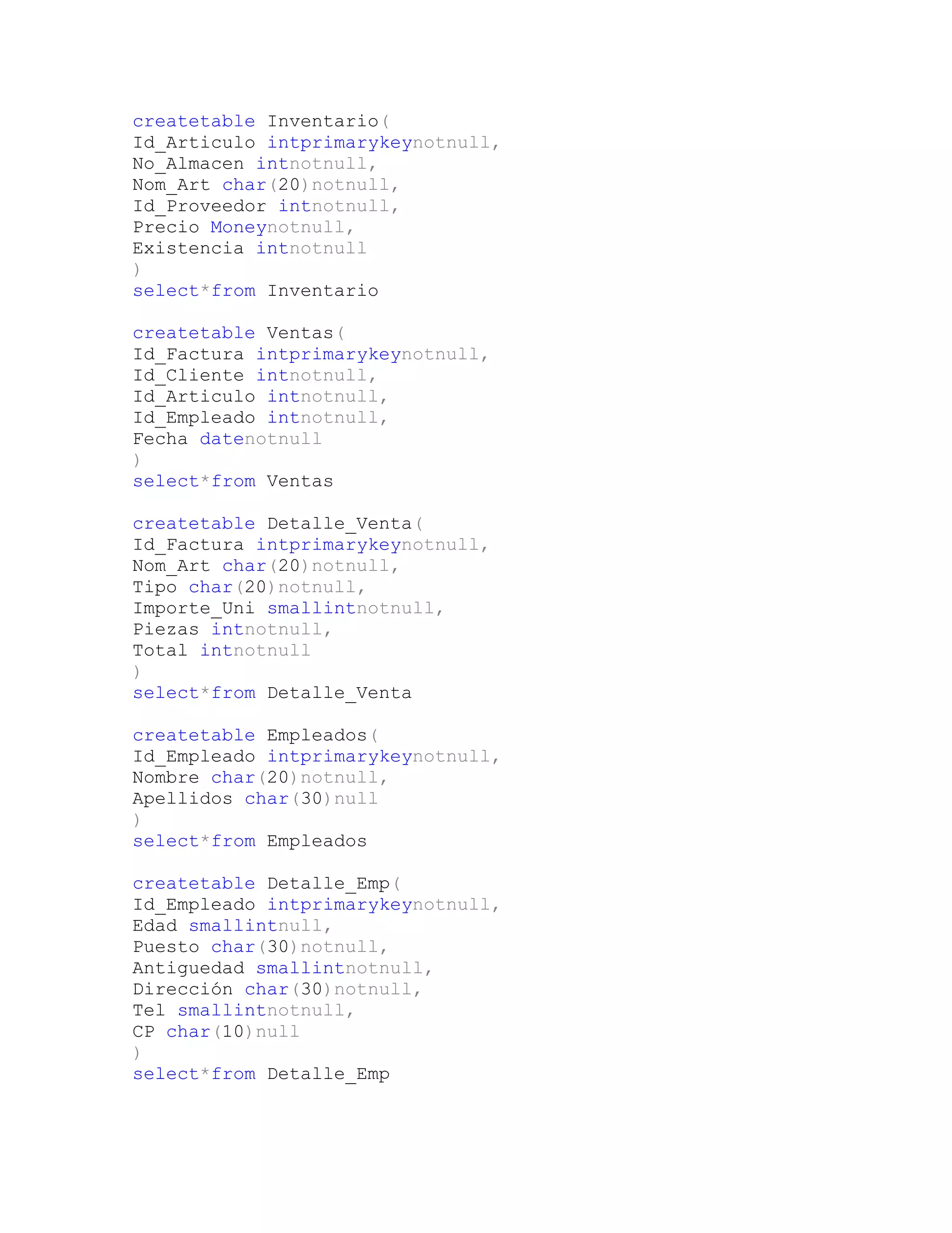 Script Base De Datos Pdf