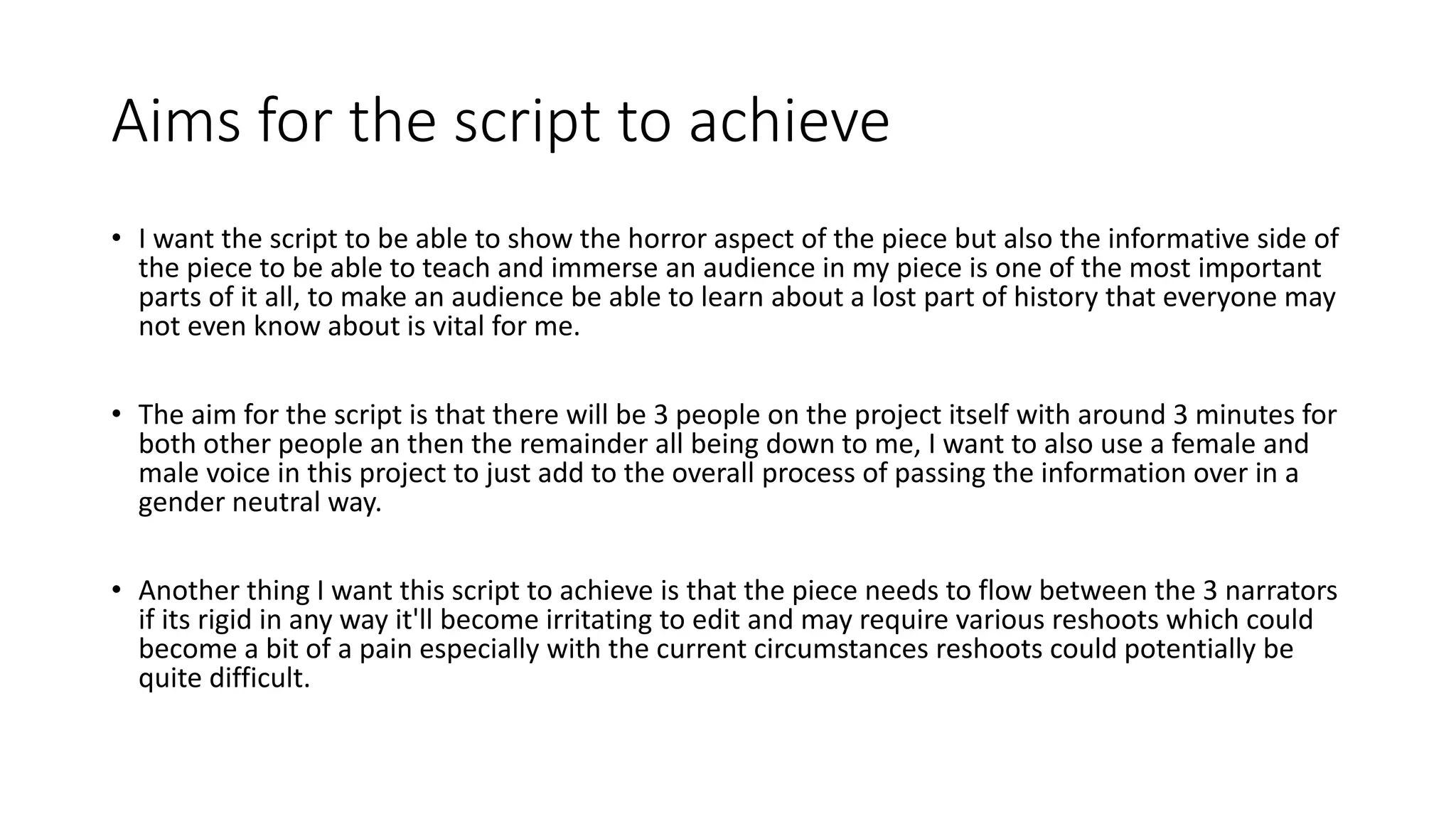 Script briefing | PPTX