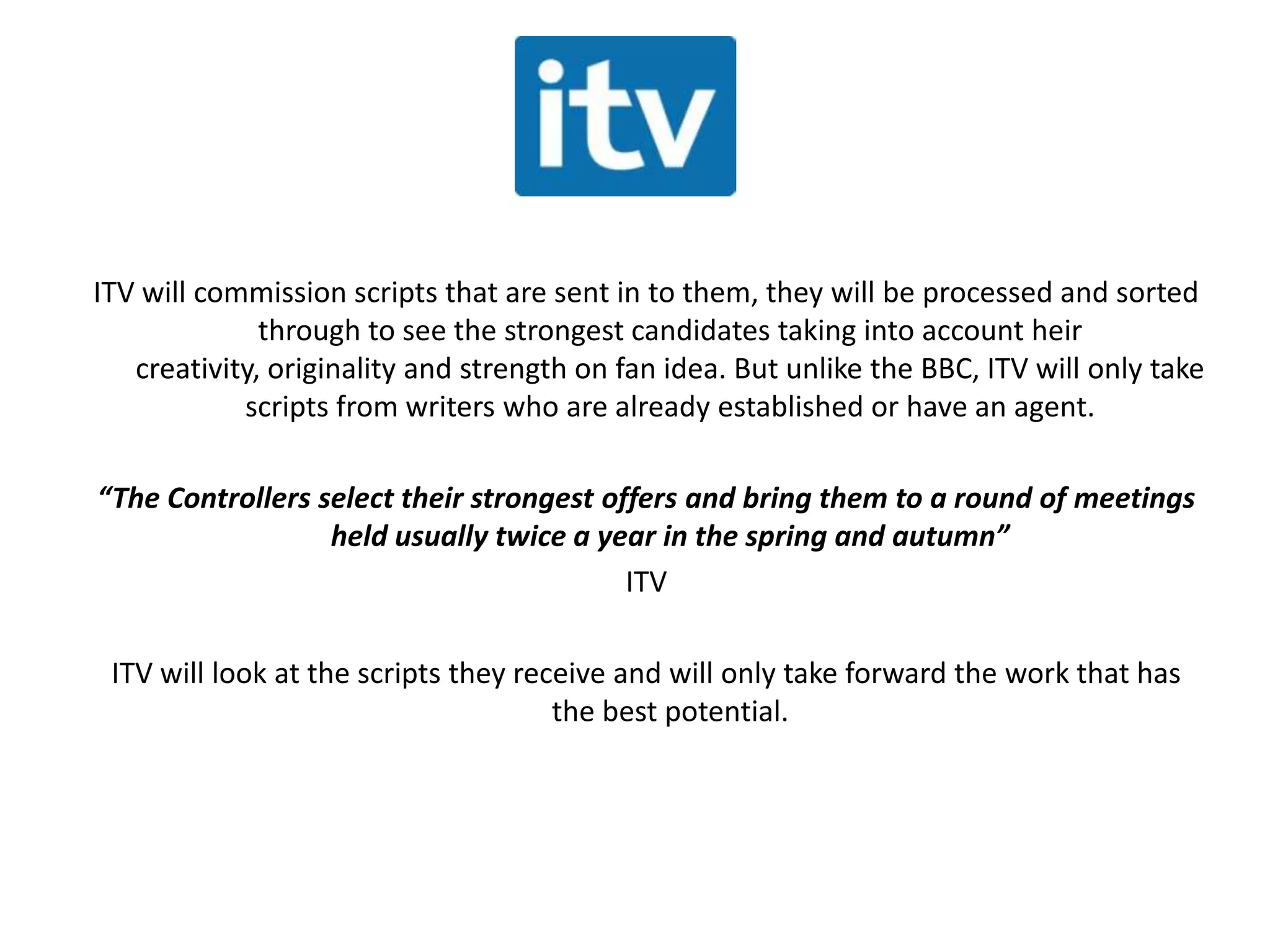 Script commissioning presentation | PPTX