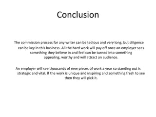 Script commissioning presentation | PPTX