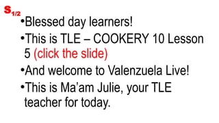 SCRIPT COOKERY 10- WEEK 1- part 2 - LO1.2 PREPARE MEAT CUTS ACCORDING ...